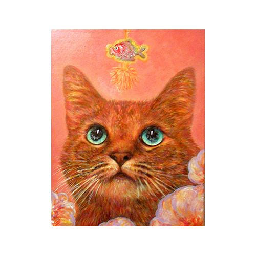 貓咪系列 -2. 垂涎著上方的誘餌｜The Bridge Art｜ARTOGO 帶你看展